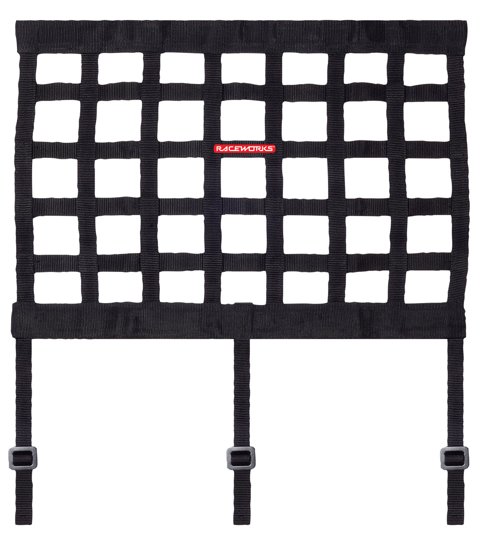 Black 18" x 24" Window Net with Straps – Spool Up